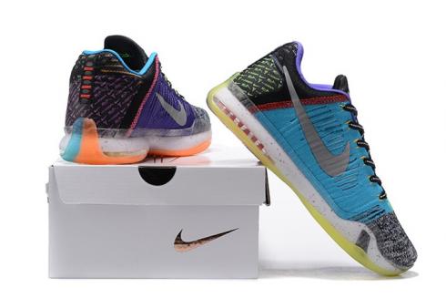 Nike Kobe X 10 Elite Low What The Multicolor Mamba Men Shoes NBT 802817 ...