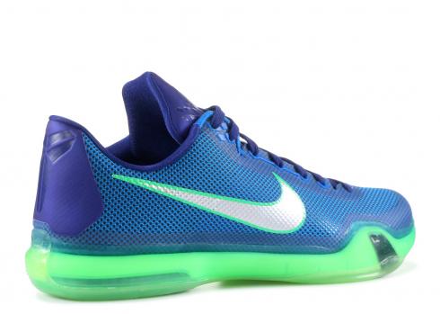 Kobe 10 Emerald City Blue Shock Royal Deep Green Soar 705317-402 - Zoom ...