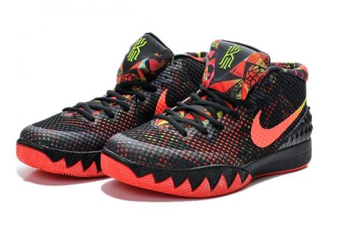 Nike Kyrie 1 Dream Black Bright Crimson Cavaliers History USA 705277 ...