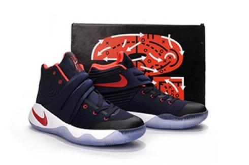 Nike Kyrie II 2 Irving Navy Blue White Red Men Shoes Basketball ...