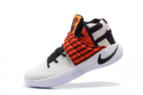 Nike Zoom Kyrie II 2 Men Basketball Shoes Deep White Red Black 898641 ...