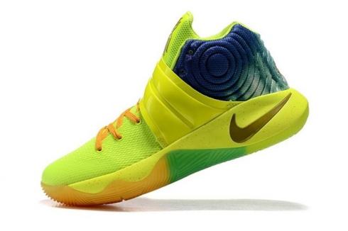 Nike Kyrie 2 II EP Rainbow Men Shoes Flu Green Orange Blue Multi Color ...