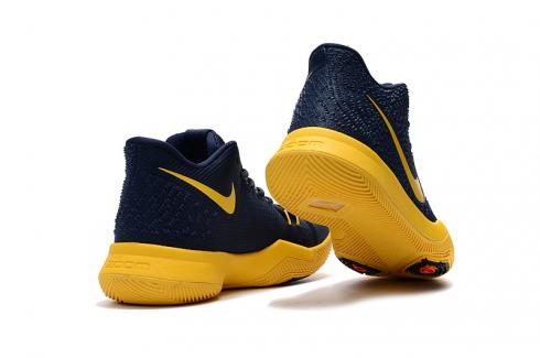 Nike Zoom KYRIE 3 EP Youth Big deep blue yellow Kid Shoes - Nike Kyrie ...