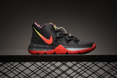 Authentic Nike Kyrie 5 Black Red Basketball Shoes Sneakers AO2918-108 ...