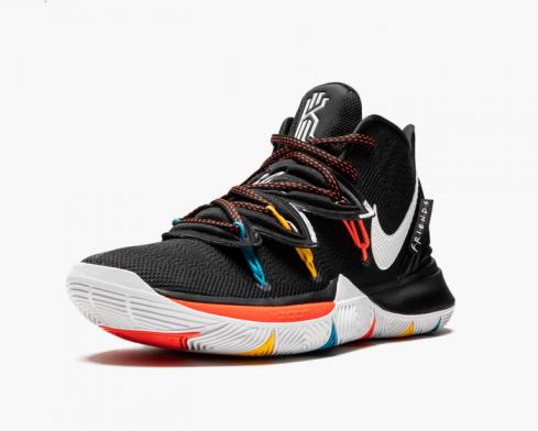 Nike Kyrie 5 Friends Black White Bright Crimson Mens Shoes AO2918-006 ...