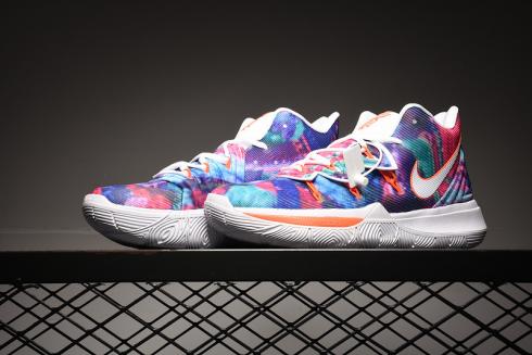 Nike Kyrie 5 White Purple Pink Basketball Shoes Sneakers AO2918-990 ...