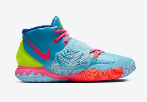 Nike Zoom Kyrie 6 GS Pool Baltic Blue Hyper Royal Hyper Pink CZ4686-409 ...