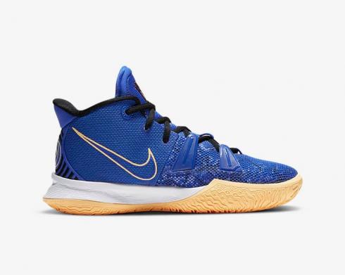 Nike Zoom Kyrie 7 EP Hyper Royal Blue Yellow White Black CT4080-400 ...