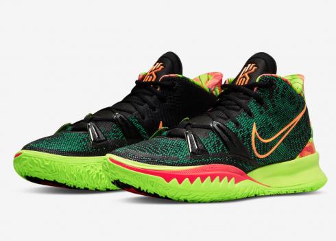 Nike Zoom Kyrie 7 Weatherman Alternate Stadium Green Bright Crimson ...