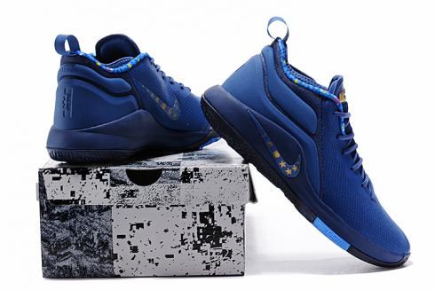 Nike Zoom Witness II 2 Men Basketball Shoes Royal Blue Silver 852439 ...