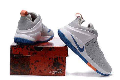 Nike Zoom Witness Lebron James Grey Blue Grey Basketball Shoes 884277 ...