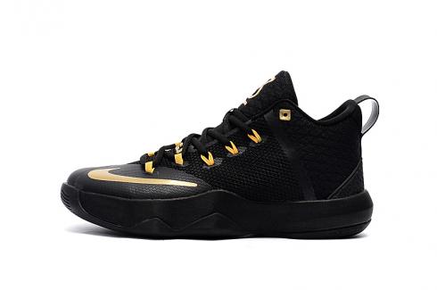 Nike Ambassador IX 9 Lebron Jame Black Golden Men Basketball Shoes ...