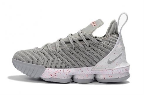 Nike LeBron 16 LBJ16 Grey White AO2595 - Zoom Lebron 16 - Sepcleat