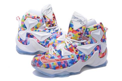Nike Lebron XIII LBJ13 White Colorful Men Basketball Shoes 835659 ...