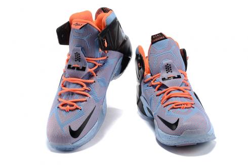 Nike Zoom Lebron XII 12 Men Basketball Shoes Light Purple Black Orange ...