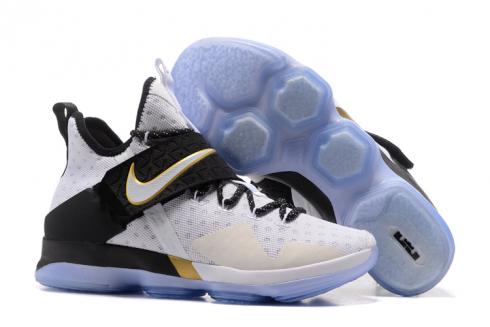 Nike Zoom LeBron XIV 14 White black Men basketball shoes 860634-100 ...