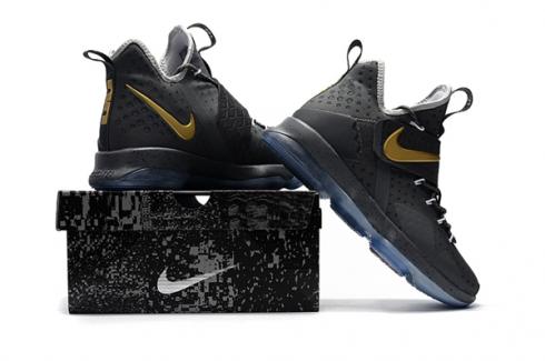 Nike Zoom Lebron XIV 14 Wolf Grey Gold Unisex Basketball Shoes SBR ...