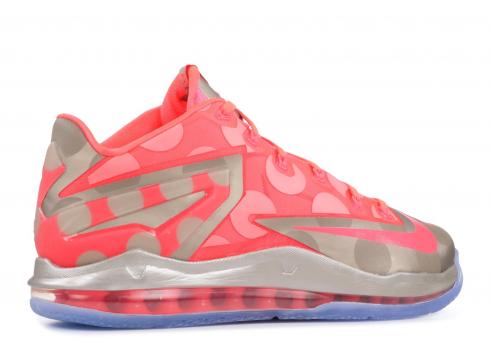 Max Lebron 11 Low Collection Ice Hyper Punch Zinc Metallic 683256-064 ...