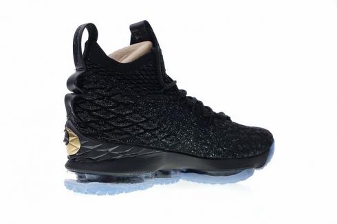 Nike Lebron XV EP 15 James Black Metallic Gold Men Basketball AO1754 ...