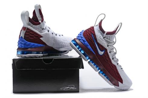 Nike Zoom Lebron XV 15 EP LBJ15 AZG White Red Blue 897649-907 - Zoom ...