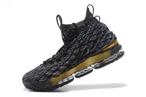 Nike Zoom Lebron XV 15 Men Basketball Shoes Wolf Grey Gold 897648 ...