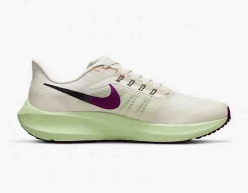 Nike Air Zoom Pegasus 39 Light Orewood Brown Sail Barely Volt Red Plum ...