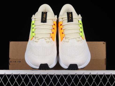 Nike Air Zoom Pegasus 40 White Orange Yellow Black DV3853-101 - Air ...