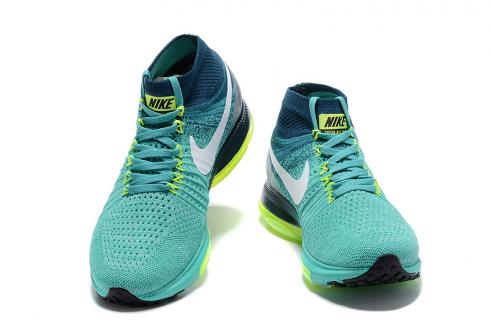 Nike Zoom All Out Flyknit Spring Green Men Running Shoes Sneakers ...
