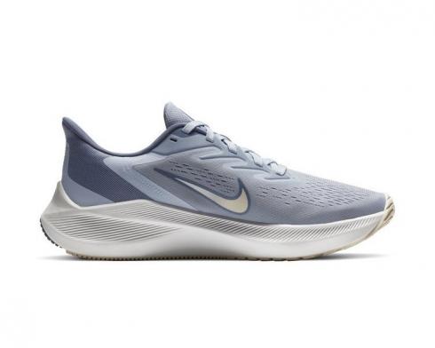 Nike Zoom Winflo 7 Navy Blue Gold White Running Shoes CJ0302-007 - Zoom ...