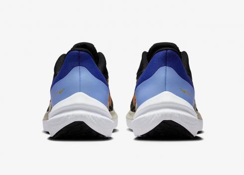 Nike Air Winflo 9 Black Off Noir Lapis Yellow Ochre DD8686-003 - Zoom ...