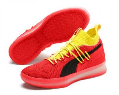 Puma Clyde Court Disrupt Red Blast Mens Basketball Shoes 191715-02 ...
