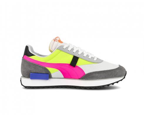 Puma Future Rider Play On Grey Multi White Castlerock Yellow Running ...