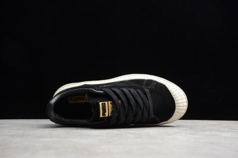 Puma Womens Utility Suede Black Style Plain Logo Low Top Sneakers ...