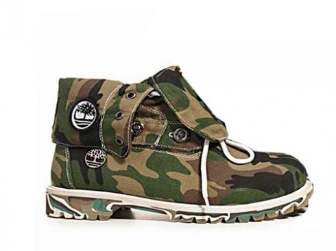 Timberland Army Green Men Roll Top Boots - Timberland Shoes - Sepgoal