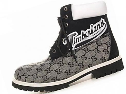 Timberland Men Custom Varsity Boots Black White - Timberland Shoes ...