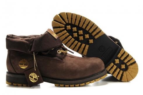 Timberland Roll-top Boots Men Brown Gold - Timberland Shoes - Sepgoal