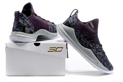 Under Armour UA Curry V 5 Men Basketball Shoes Deep Grey - UA Curry 5 ...