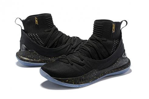 Under Armour UA Curry V 5 High Men Basketball Shoes Black All - UA ...