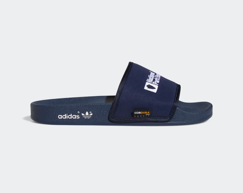 National Park Foundation x Adidas Adilette Slides Collegiate Navy Cloud ...