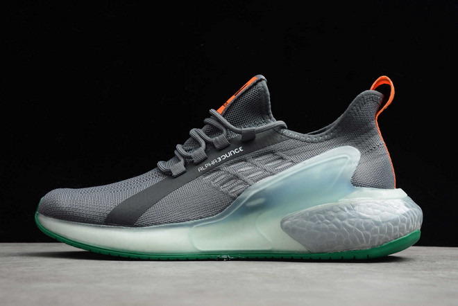 2020 Adidas Alphabounce Beyond Cool Grey Orange Green CG3405 - Other ...