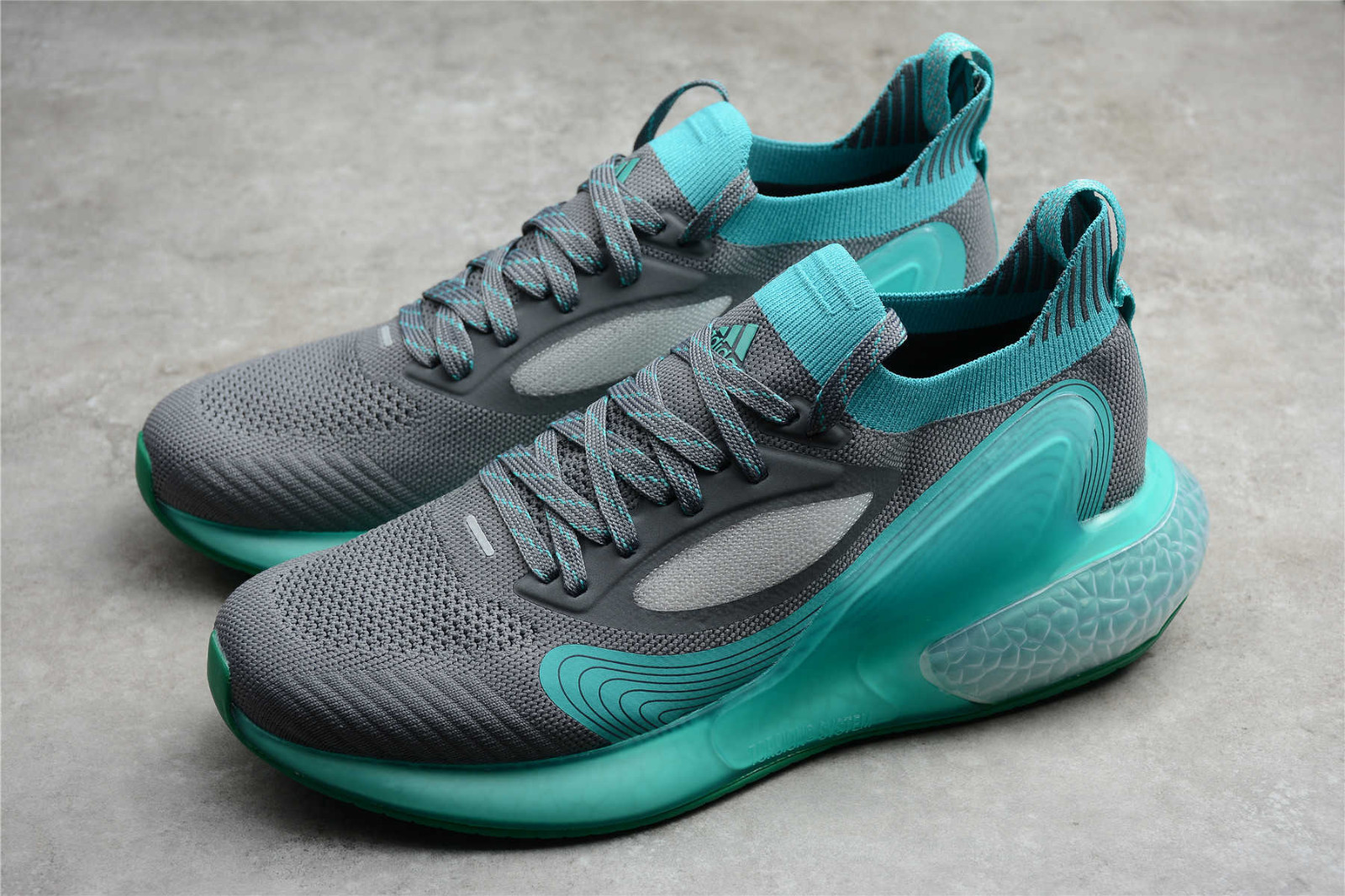 Adidas AlphaBounce Beyond M Dark Grey Green Blue Shoes CG3420 - Other ...