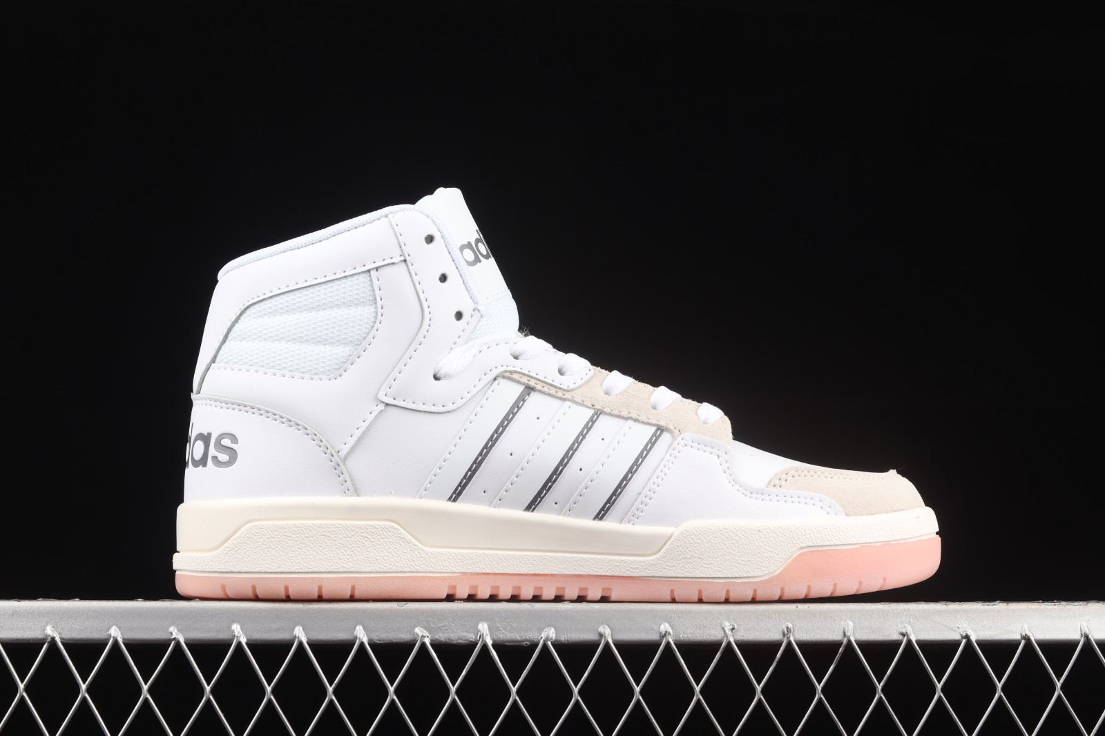 Adidas Entrap Mid Cloud White Pink Core Black Shoes HO1229 - Other ...