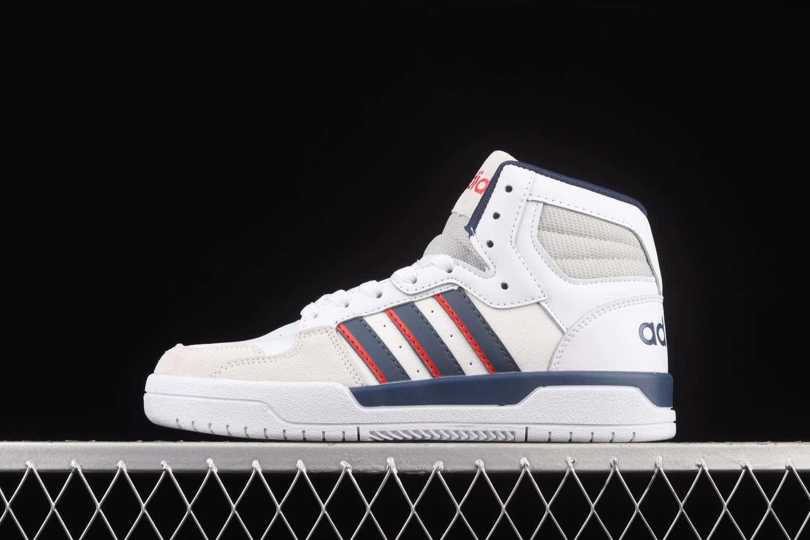 Adidas Entrap Mid Footwear White Collegiate Navy Vivid Red FY6621 ...
