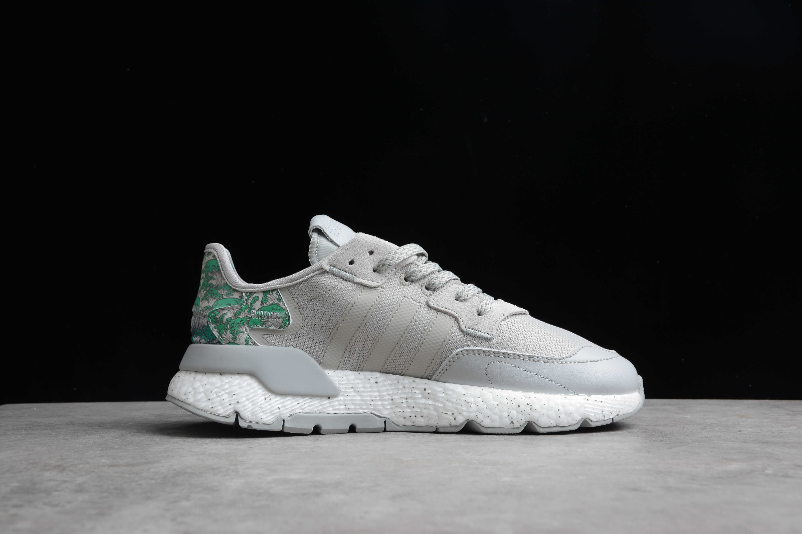 Adidas Nite Jogger 2021 Boost Grey Cloud White Green FW6686 - Other ...