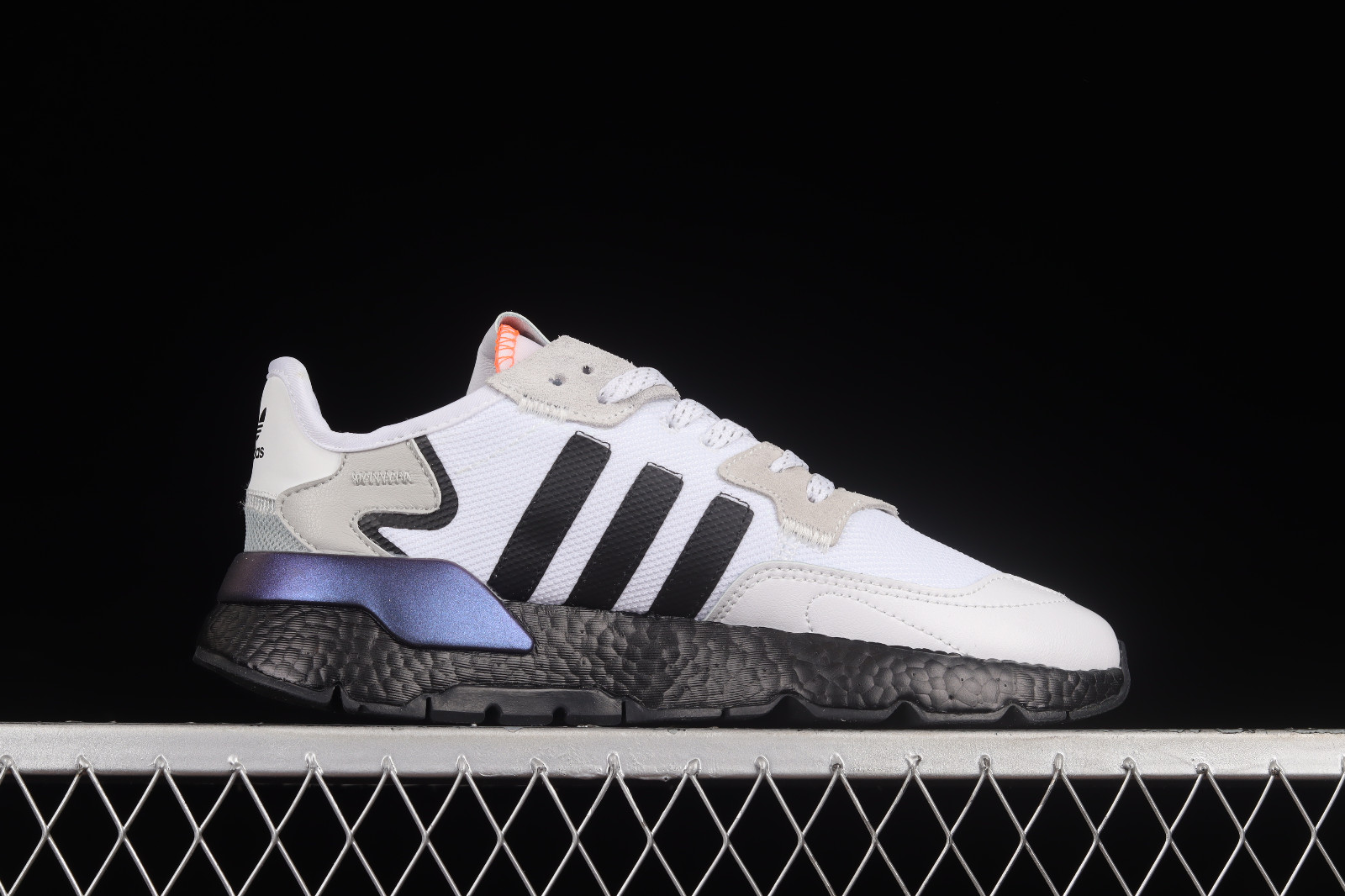 Adidas Nite Jogger Boost Cloud White Puple Core Black FW6698 - Other ...