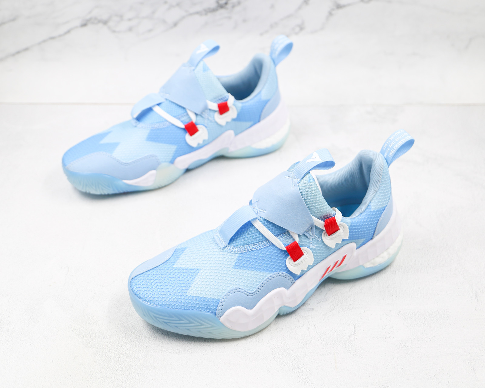 Adidas Trae Young 1 Ice Trae Bahia Light Blue Vivid Red Cloud White ...