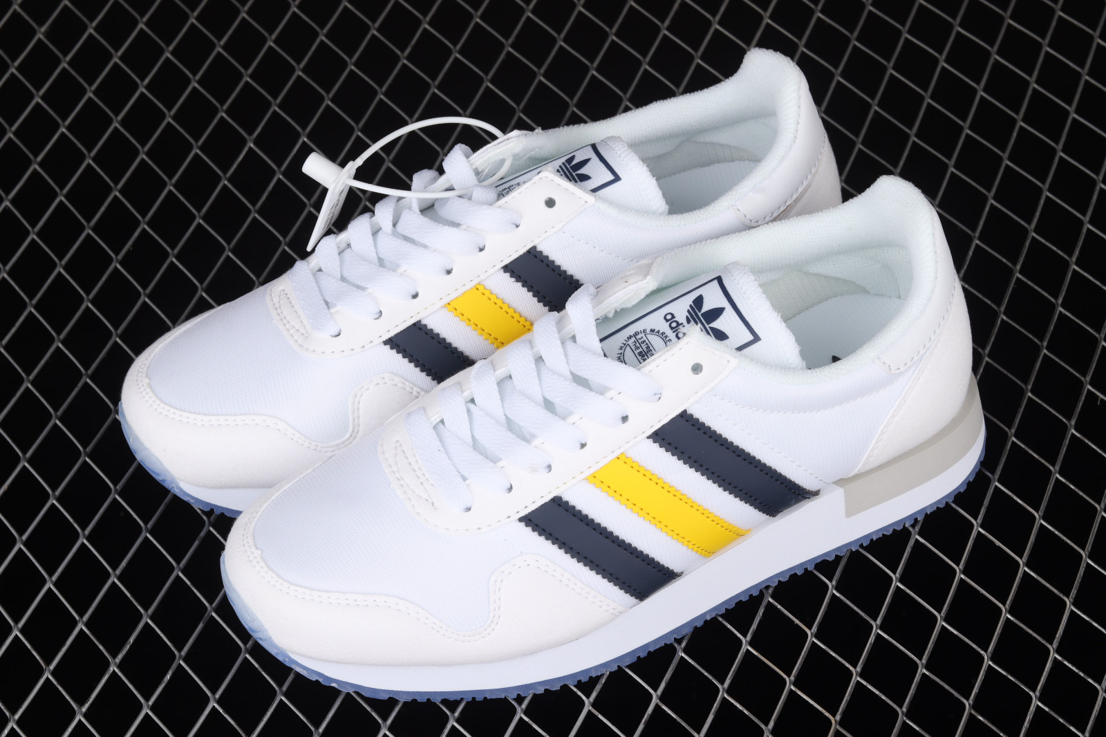 Adidas USA 84 Cloud White Blue Yellow Shoes FW2054 - Other Adidas - Sepwear