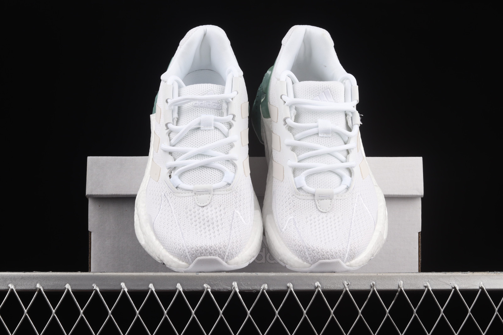 Adidas X9000L4 Boost Cloud White Green Running Shoes GX3486 - Other ...