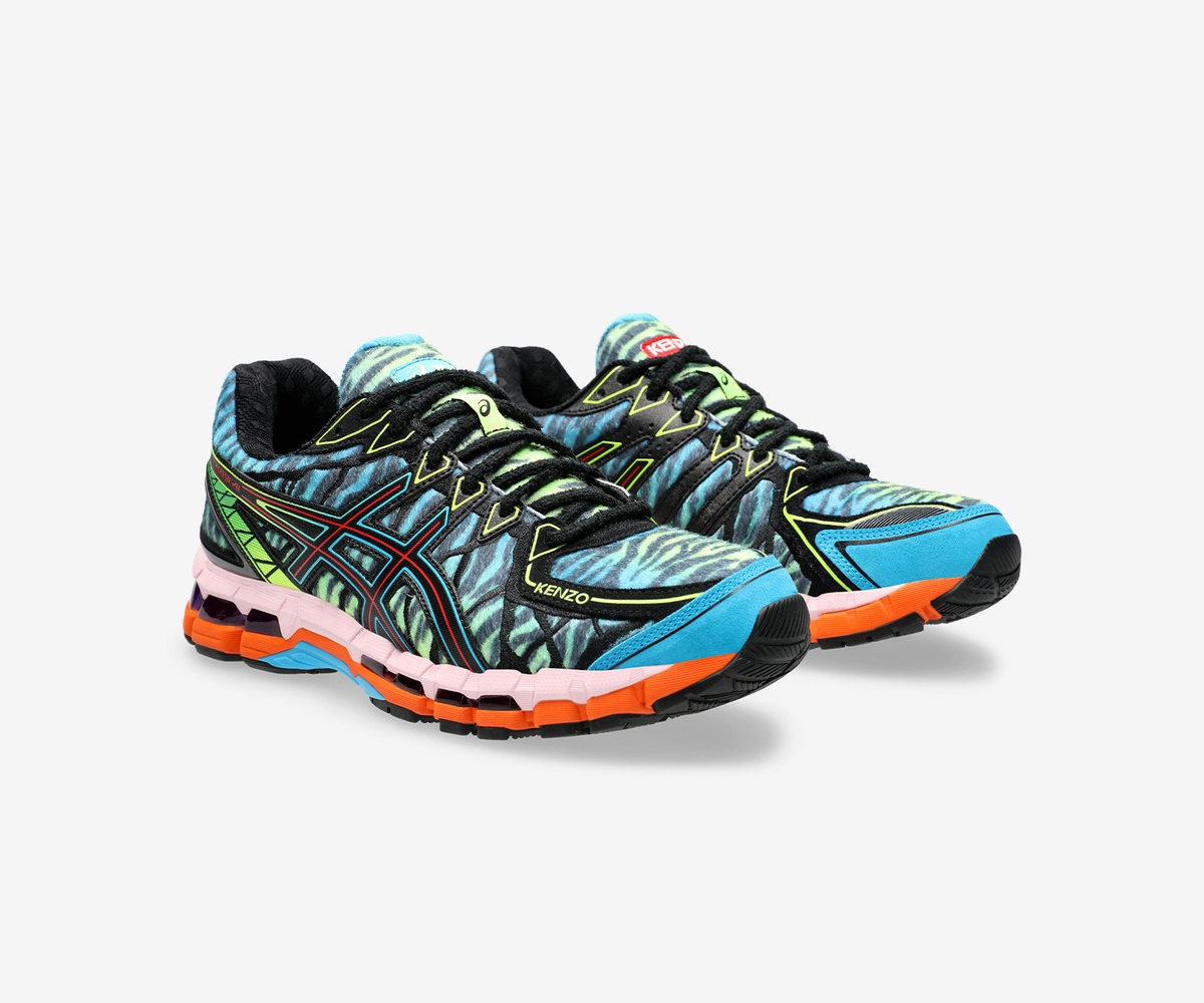 Asics Sportstyle Gel kayano 20 X Kenzo 1201B032-400 Black Aqua Digital ...