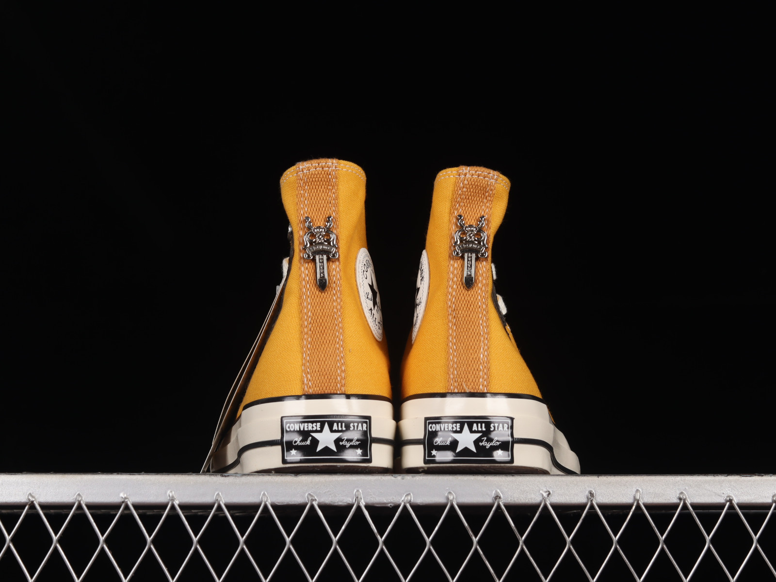 Chrome Hearts x Converse Chuck Taylor 1970s High Yellow Black A88888C ...